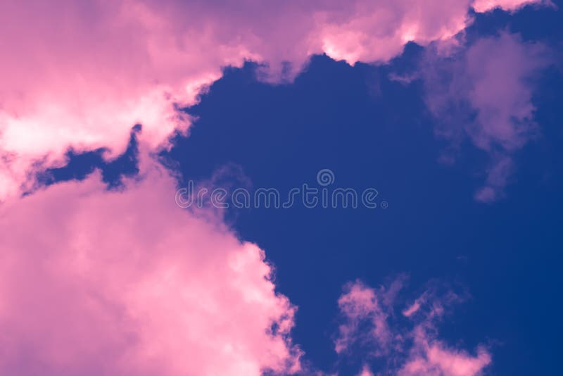 Pink and Blue Patches of Clouds of Smoke Stock Image - Image of clouds ...