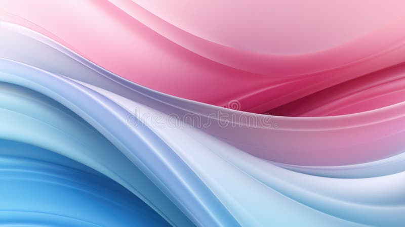 Pink and Blue Silky Waves Background, Abstract Illustration Stock ...