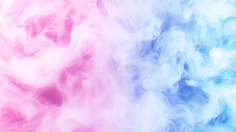 Pink and Blue Smoke Intertwine in a Gentle, Continuous Flow Stock Photo ...