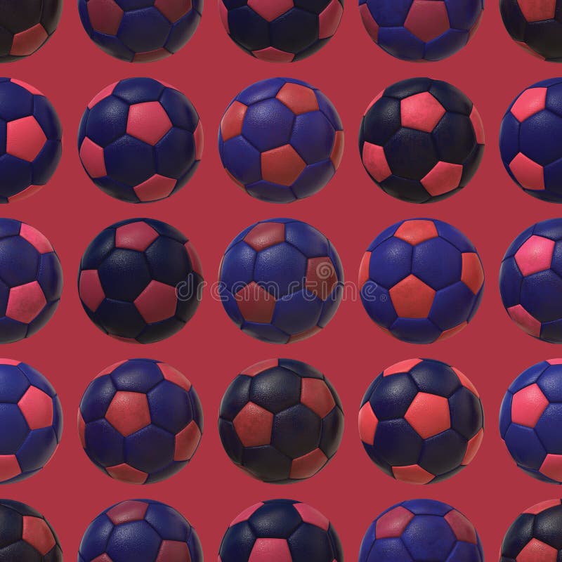 Pink Blue Soccer Balls Seamless Texture Background Stock Photos - Free ...
