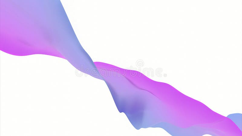 Pink and Blue Waving Tape on a White Background. Design. Colorful ...