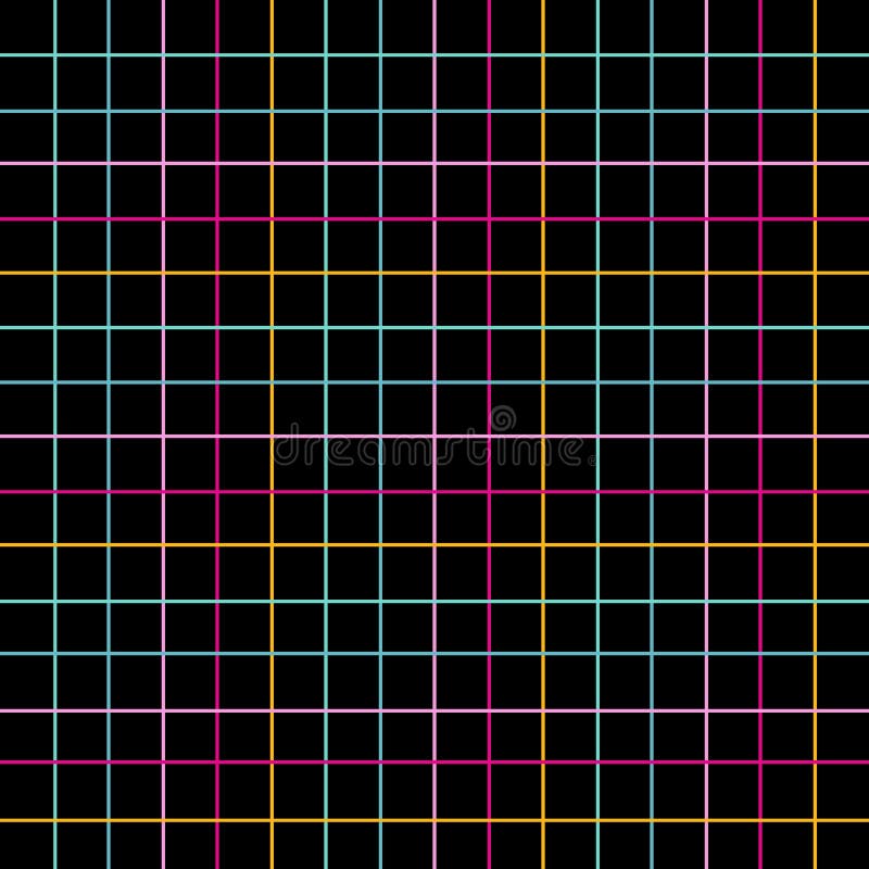 Pink, Blue, Yellow Grid Multicolored Stock Vector - Illustration of ...