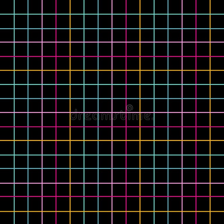 Pink, Blue, Yellow Grid Multicolored Stock Vector - Illustration of ...