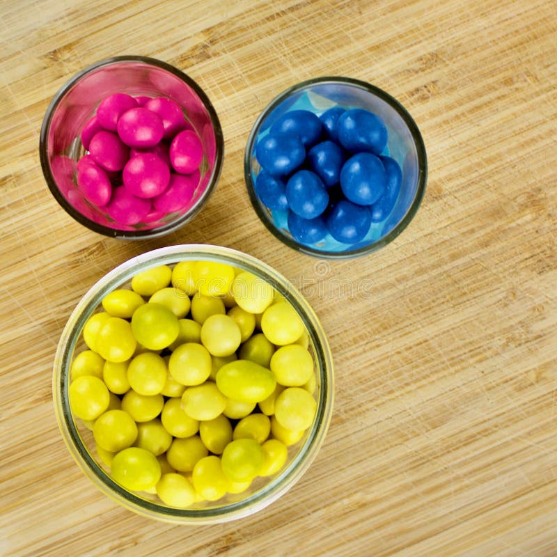Yellow sweets in the jar stock image. Image of store - 94130433