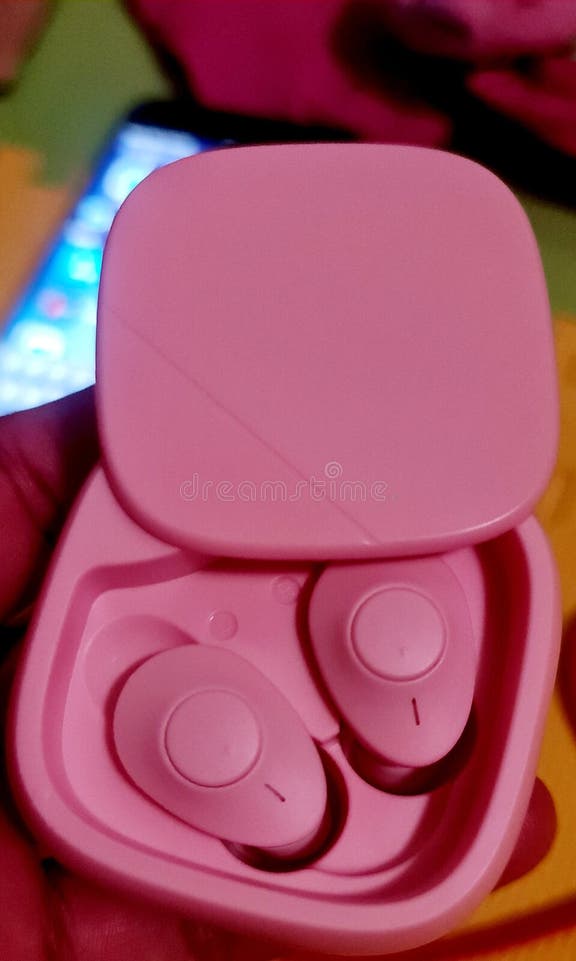 Pink bluetooth headset stock photo. Image of font, bluetooth - 294658226