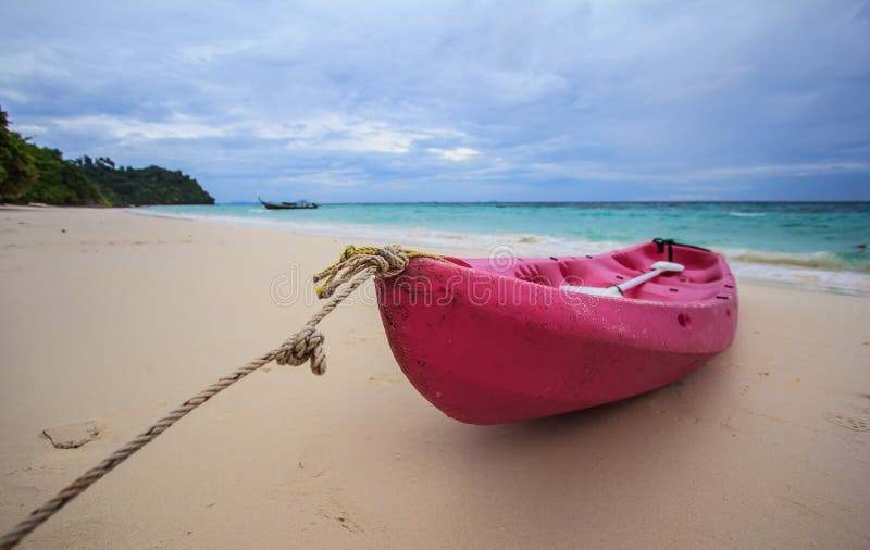 Pink boat stock image. Image of boat, thai, summer, holiday - 28970001