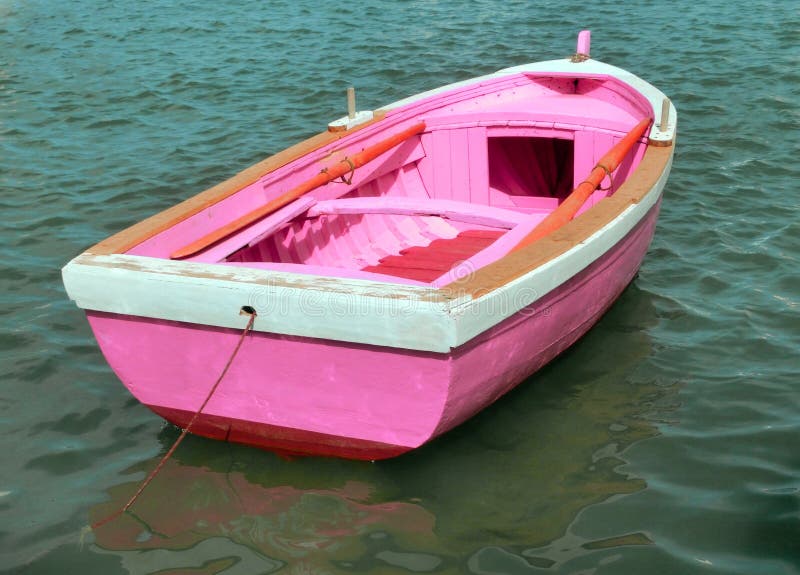 Fuchsia boat stock photo. Image of burano, traditional - 44076754