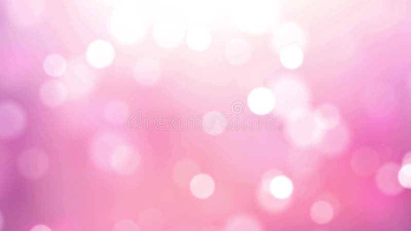 Pink Bokeh Background with Floating Light Particles. Stock Footage ...