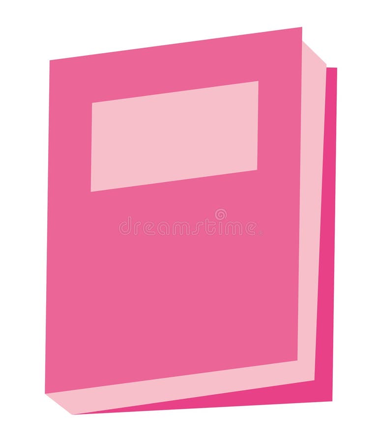 Pink book closed stock vector. Illustration of isolated - 248230884