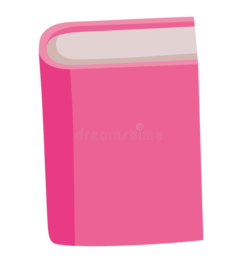 Pink book design stock vector. Illustration of school - 264977480