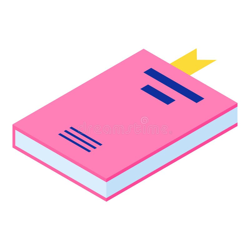 Pink Book Icon, Cartoon Style Stock Vector - Illustration of dictionary ...