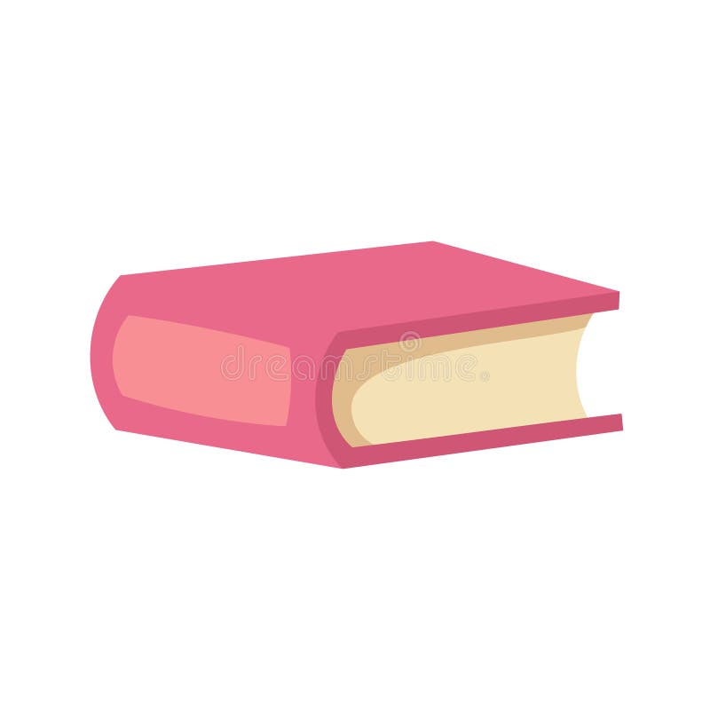 Pink Book Vector Illustration, Book Icon Vector Flat Stock Vector ...
