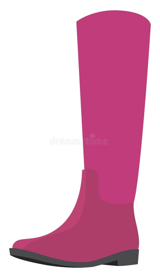 Pink Boots, Illustration, Vector Stock Vector - Illustration of foot ...