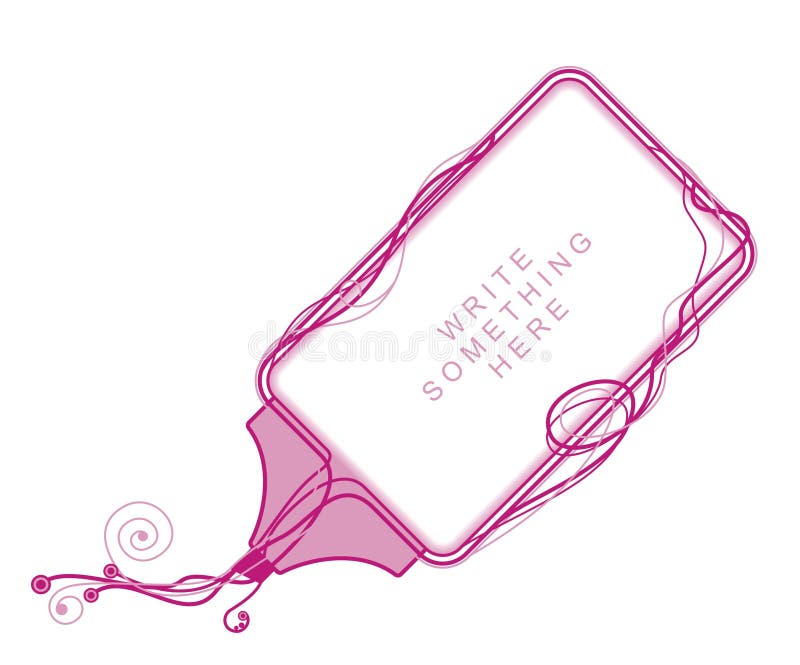 Pink border design stock illustration. Illustration of drawing - 7831415