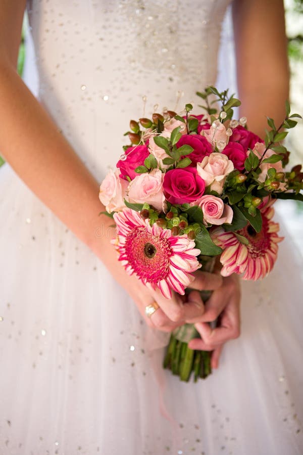 Pink Bouquet stock image. Image of tied, bouquet, close - 2624227