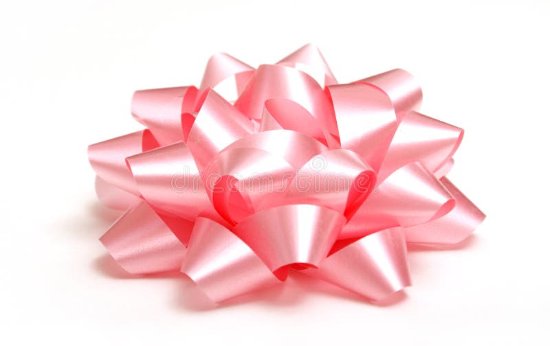 Pink Bow stock image. Image of celebration, christmas - 13753931