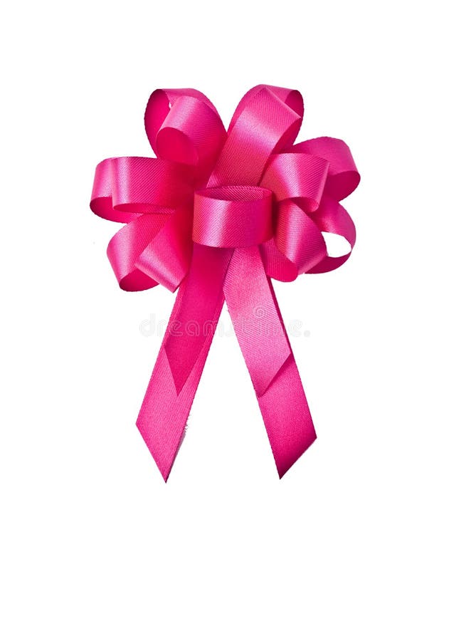 Pink bow stock image. Image of wrap, ribbon, pink, season - 17287303
