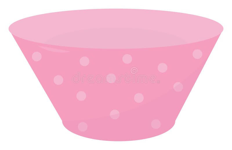Pink Bowl with Vegetables Menu Character Cartoon Food Cute Stock Vector ...
