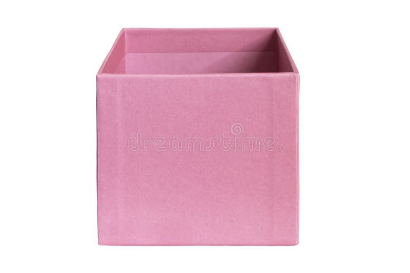 Pink box isolated stock image. Image of paper, studio - 181282057