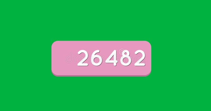 Pink Box with Numbers Counting Up 4k Stock Video - Video of generated ...