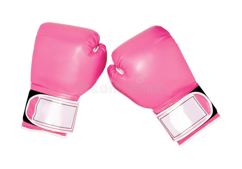 Pink Boxing Gloves stock image. Image of isolated, punching - 16344531