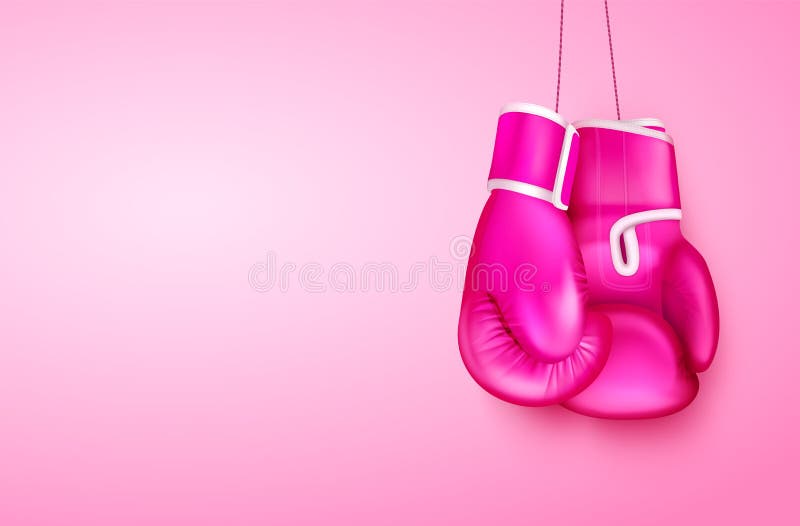 Pink Boxing Gloves Hanging Stock Illustrations – 55 Pink Boxing Gloves ...