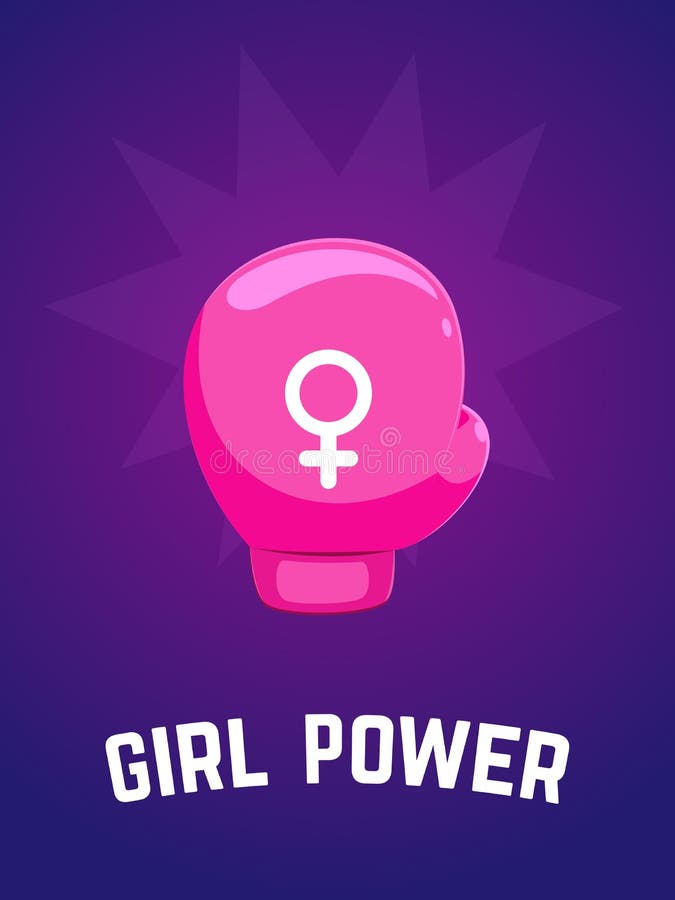 Pink Boxing Gloves on Gradient Background Stock Illustration ...