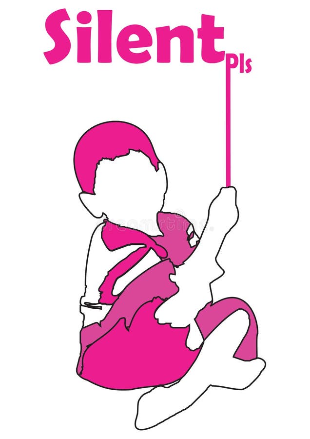 Pink boy stock illustration. Illustration of looking - 24528135
