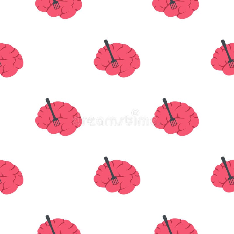 Brain seamless pattern stock vector. Illustration of decorative - 83193218
