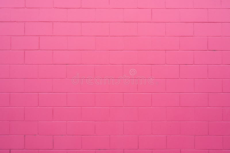 Pink Brick Wall Forming a Vibrant Textured Background Stock Image ...