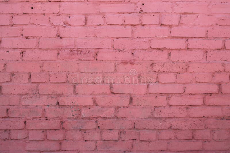 Pink brick wall stock photo. Image of green, colors, backdrop - 80765360