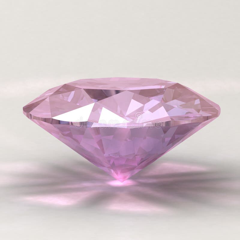 Diamond Crystal Structure Model Stock Illustration - Illustration of ...