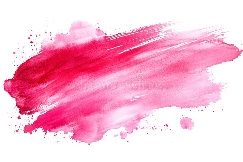 Pink Brush Stroke Creating a Vibrant and Textured Design Element ...