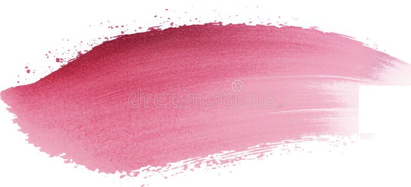 Pink Brushstroke on Transparent Background, Abstract Art. Creativity ...