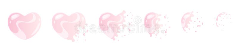 Bubble Burst Sprites for Animation Stock Vector - Illustration of ...
