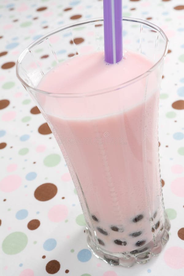 Pink Bubble Tea stock photo. Image of fruit, drink, sweet - 11044912