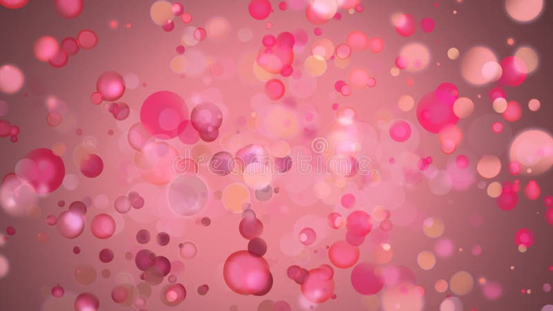 Pink Bubbles Moving Towards the Center of the Screen Stock Footage ...