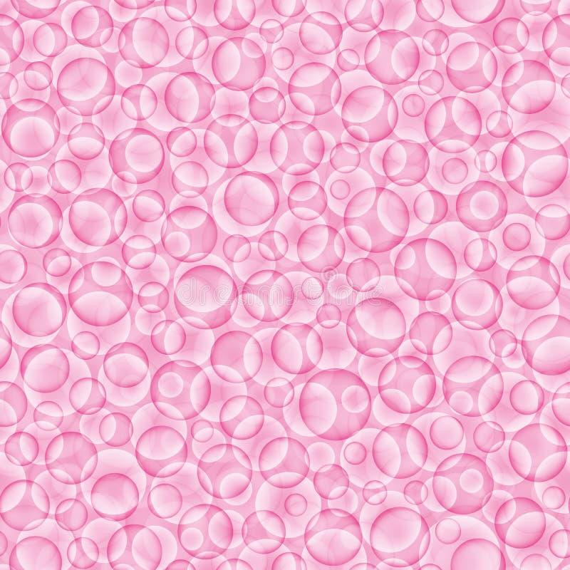 Pink Bubbles Seamless Pattern. Stock Illustration - Illustration of backdrop, color: 78462817