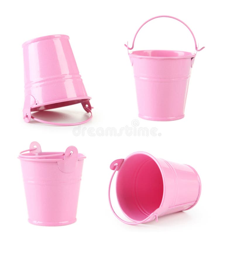 Pink bucket stock photo. Image of household, clean, storage - 55379692