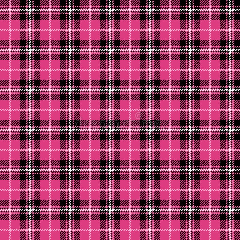 Pink Buffalo Plaid Seamless Pattern Stock Vector - Illustration of ...