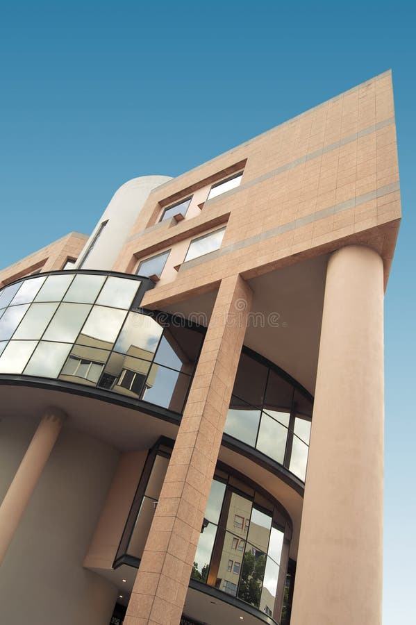 Old Pink Building on Venice Canal Stock Photo - Image of destination ...