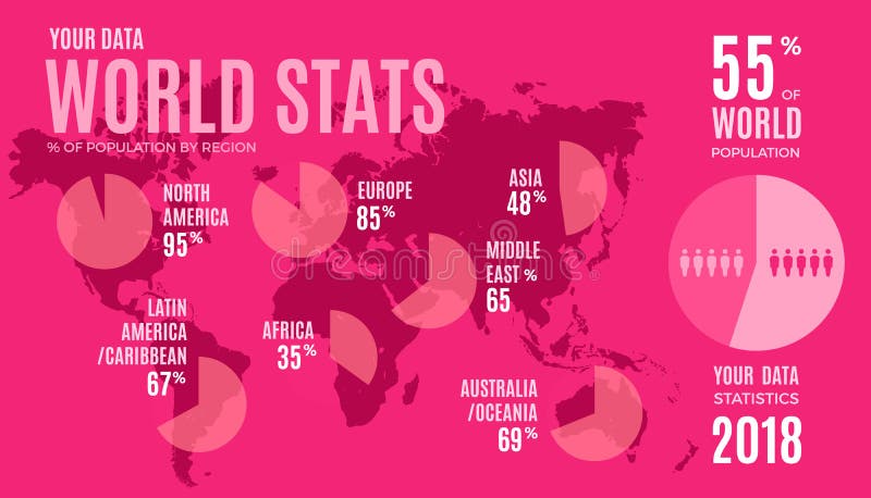 Pink Business Presentation Vector Slide, Data Visualization Template ...