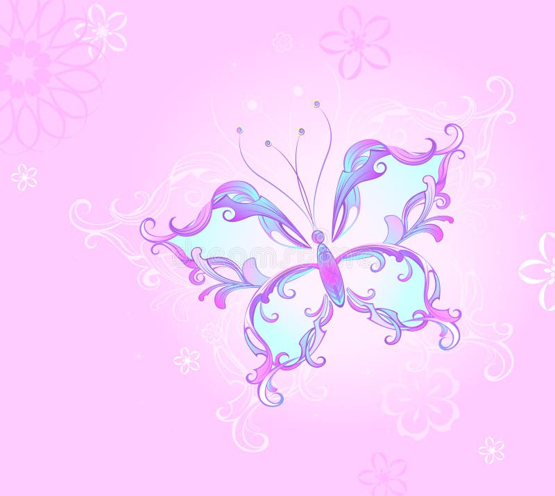 Pink Blue Butterfly Wings Stock Illustrations – 13,960 Pink Blue ...