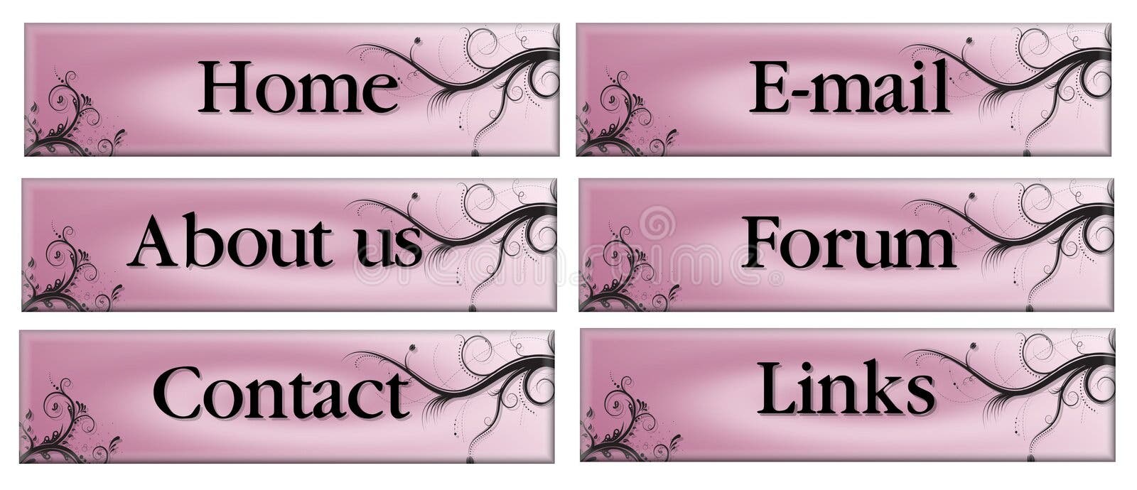 Glossy Rectangular Varicolored Buttons Stock Vector - Illustration of ...