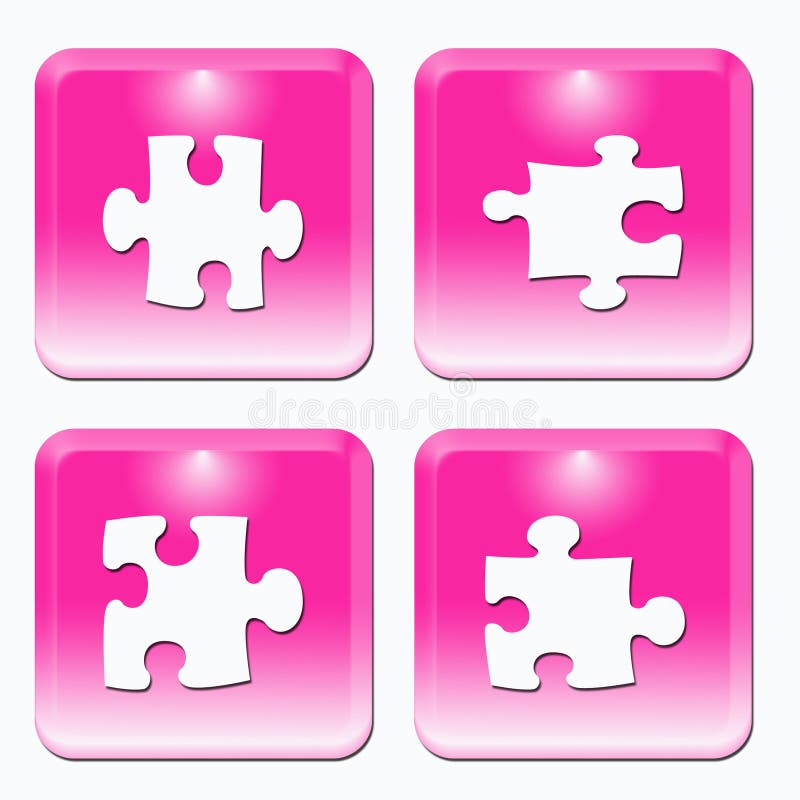 Pink buttons stock illustration. Illustration of graphics - 6715272