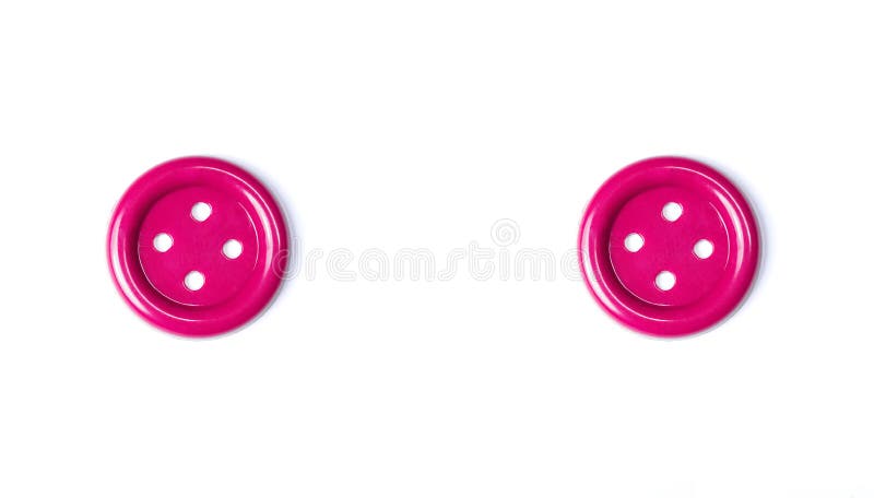 Pink Buttons on a White Background Close-up. Beautiful Bright Buttons ...