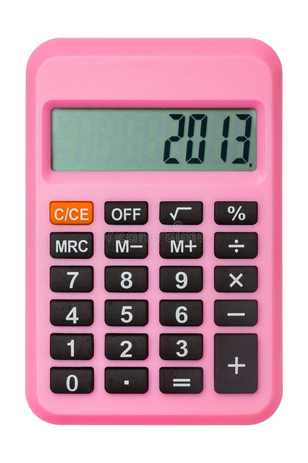 Pink calculator stock image. Image of button, isolated - 29146935