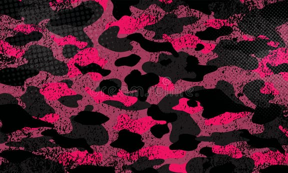 Pink Camouflage Army or Hunting Texture Pattern Background Vector ...
