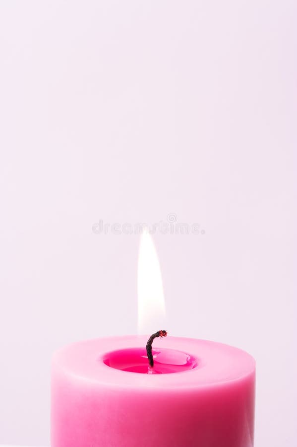 Pink candle stock image. Image of tranquil, candlelight - 16585365
