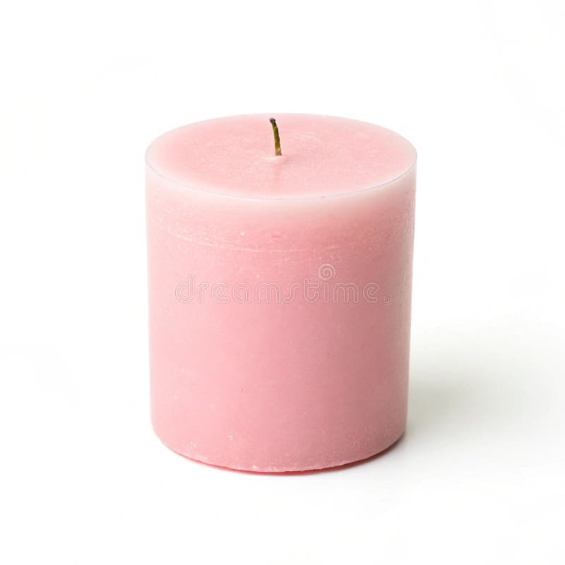 Pink Candle Isolated on Transparent Background Stock Illustration ...